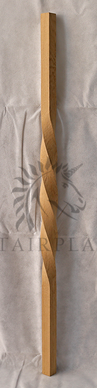 White Oak Stop Chamfered Balusters | Square Stair Balusters | Horton ...